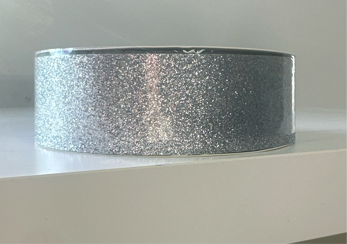 Silver Sparkle Ribbon (1 Meter) – teribeads